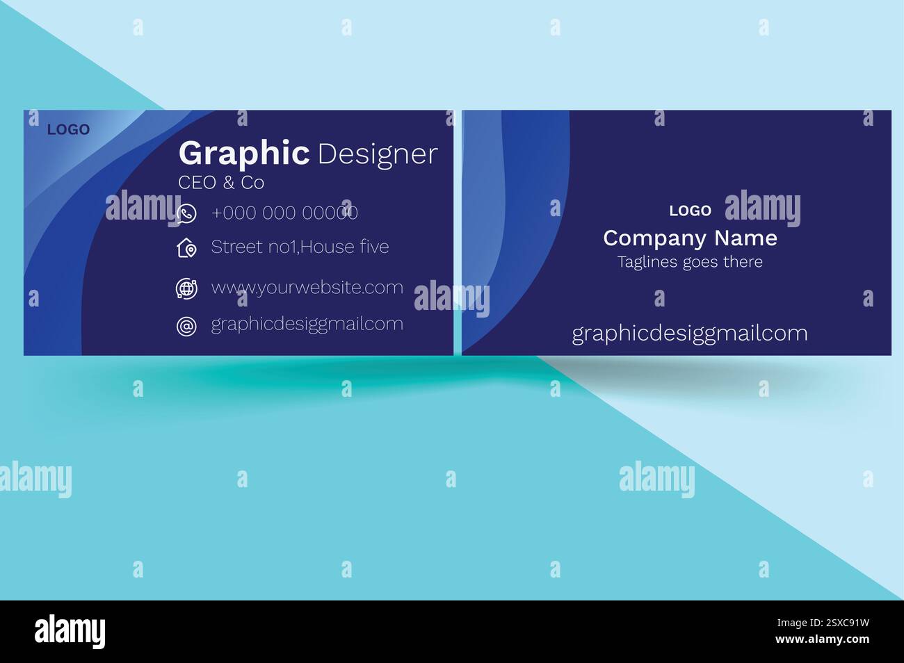 New business card design Stock Vector Image & Art - Alamy