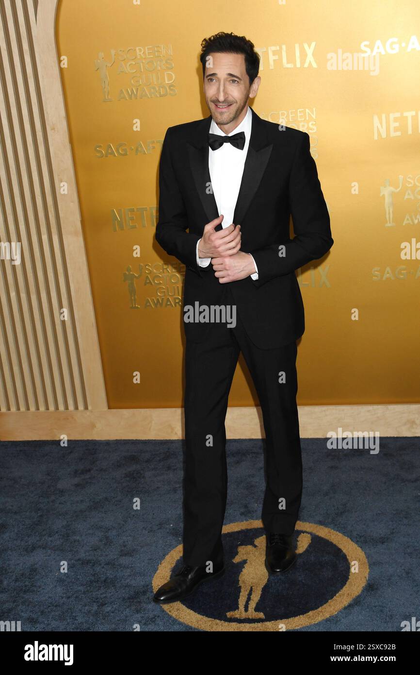 Los Angeles, Ca. 23rd Feb, 2025. Adrien Brody at the 31st Screen Actors ...