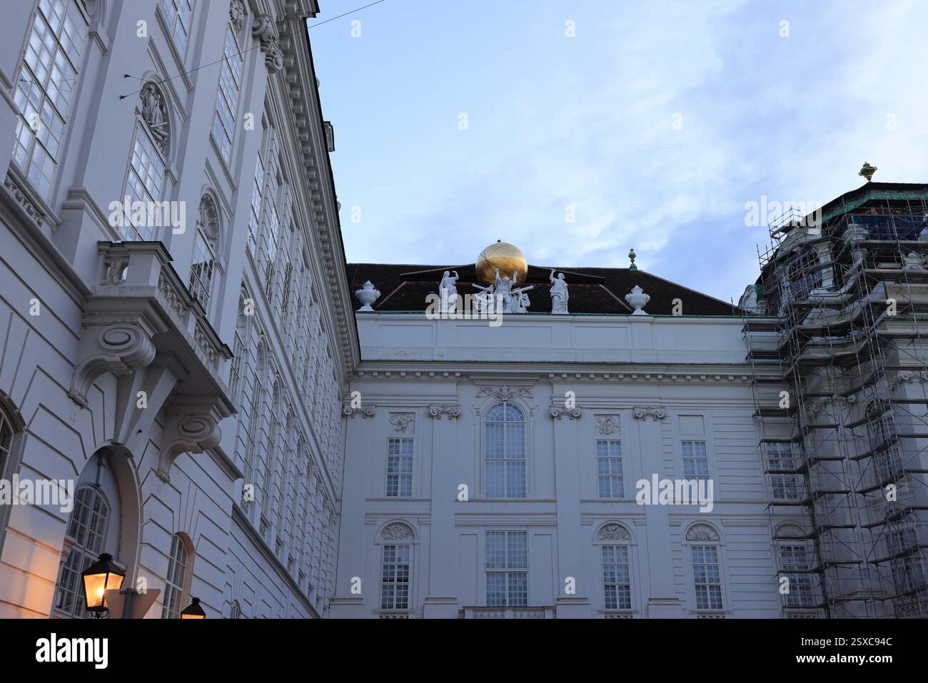 Hofburg, Habsburg palace complex with imperial apartments and a silver ...