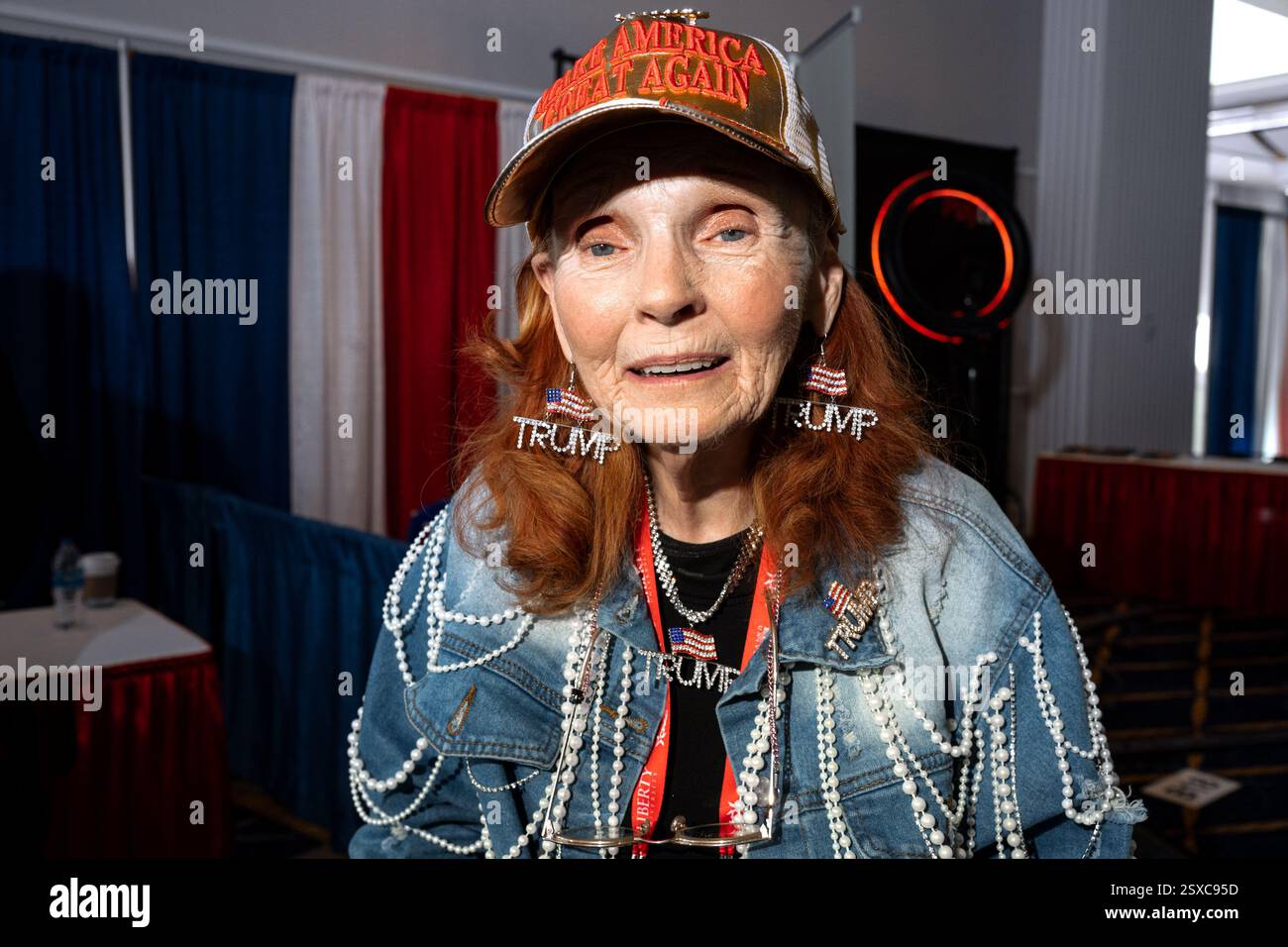 Washington Dc, USA. 22nd Feb, 2025. Trump voter and CPAC 25 attendee ...