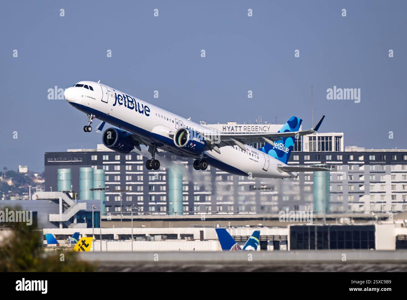 LAX International Airport 1-18-2025 Inglewood CA USA JetBlue Airways ...