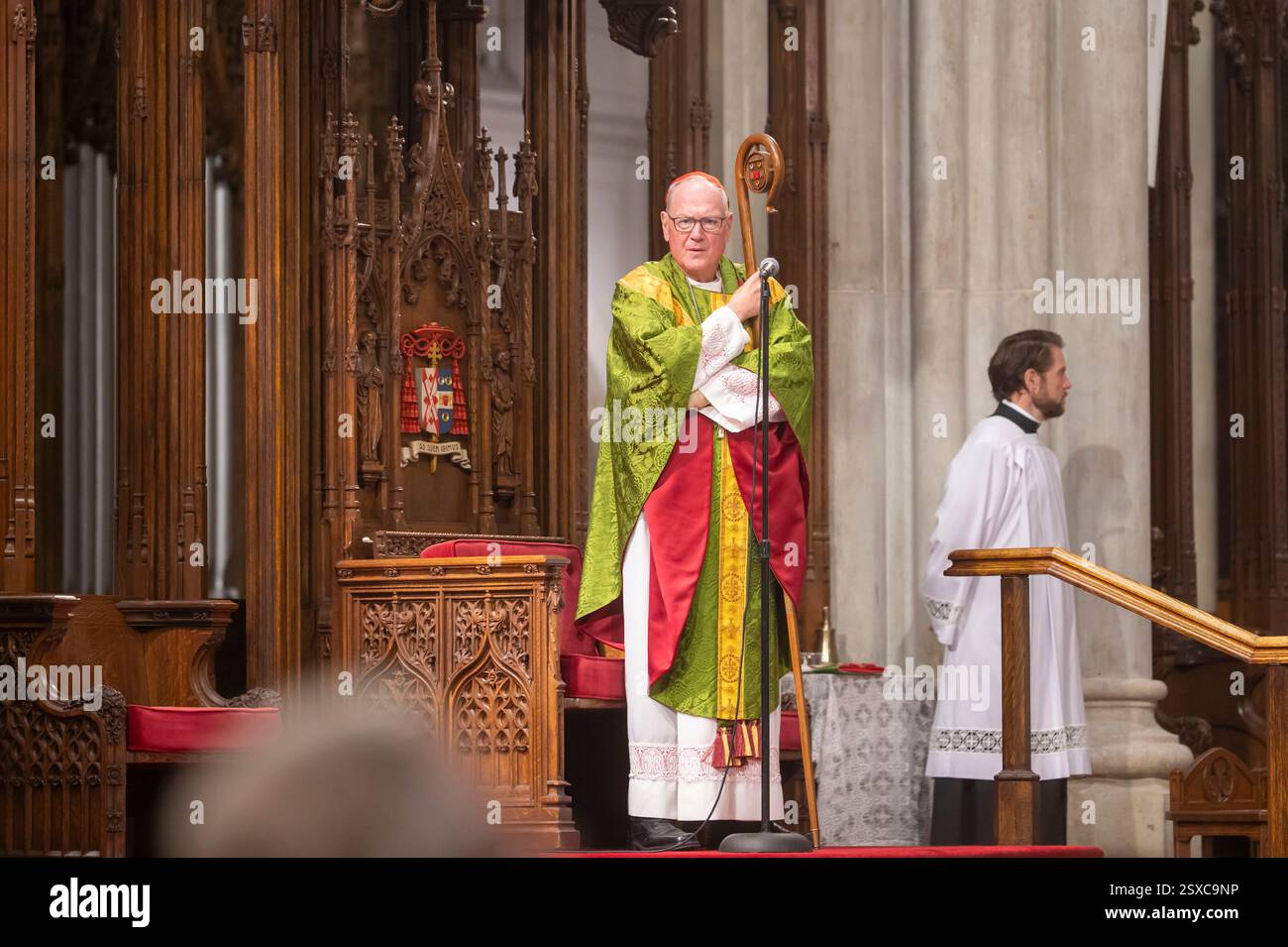 NEW YORK, NEW YORK - FEBRUARY 23: Archbishop of New York Cardinal ...
