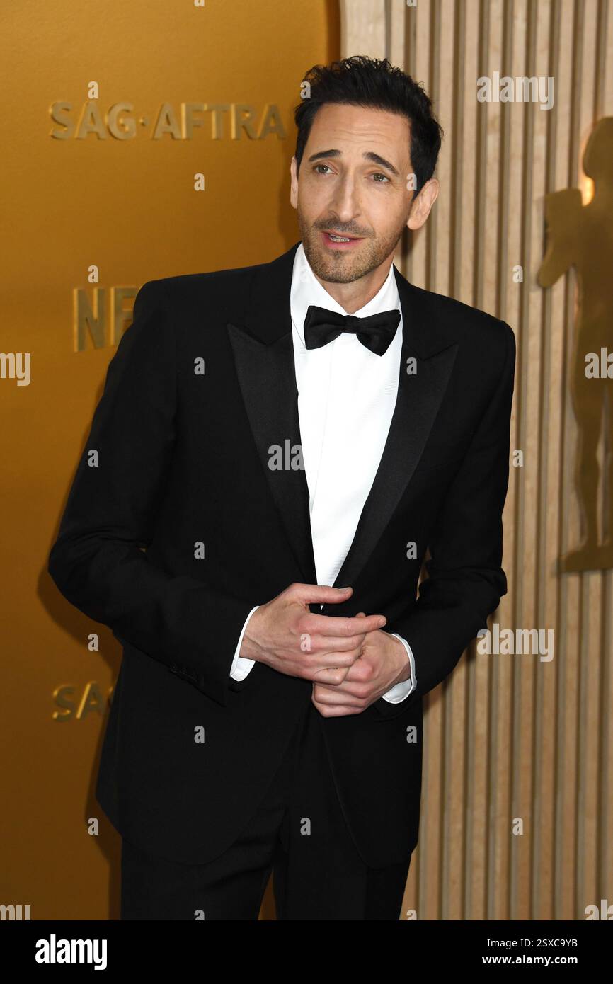 Los Angeles, Ca. 23rd Feb, 2025. Adrien Brody at the 31st Screen Actors ...