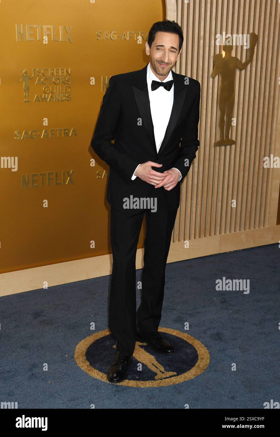 Los Angeles, Ca. 23rd Feb, 2025. Adrien Brody at the 31st Screen Actors ...