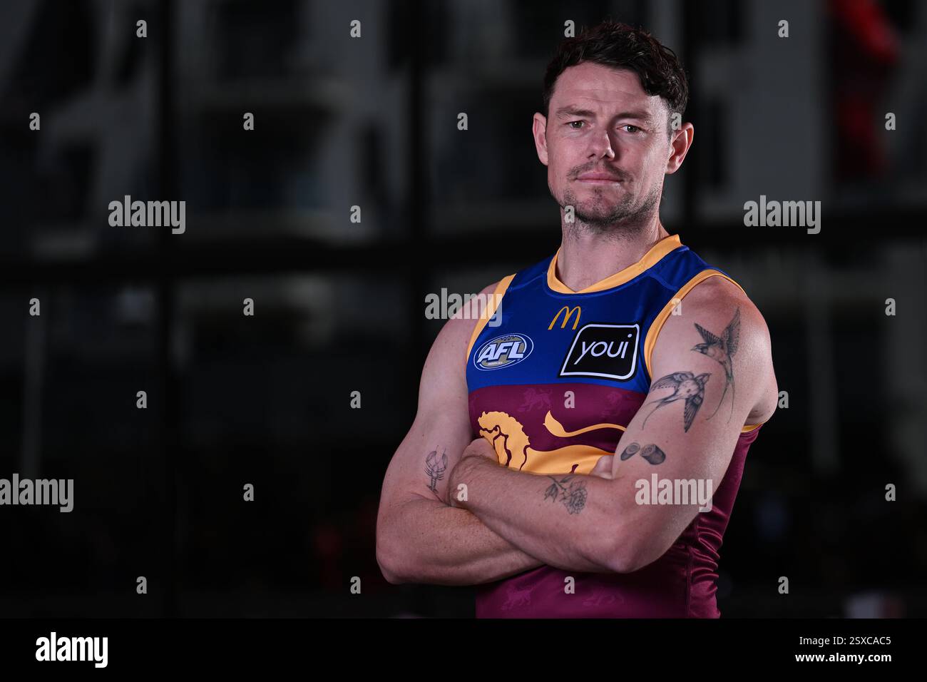Lachie Neale of Brisbane Lions poses for a photo during a 2025 AFL Club ...