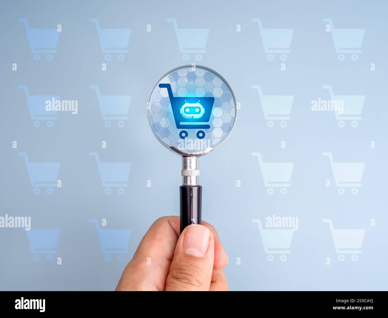 AI E-commerce concept. Artificial intelligence service tools for ...