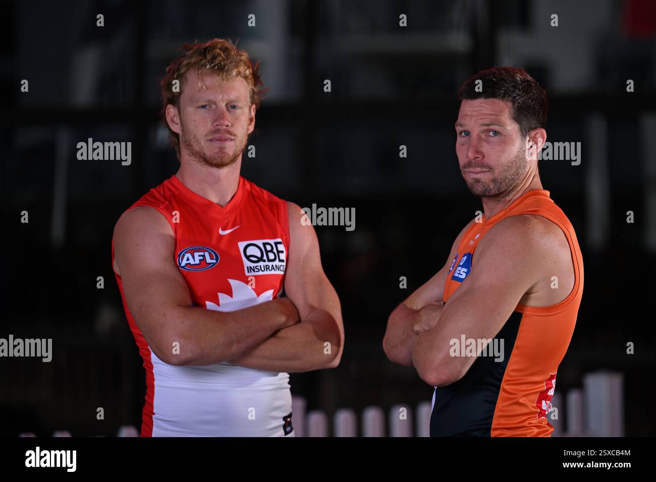 Melbourne, Australia. 24th Feb, 2025. Callum Mills of Sydney Swans ...