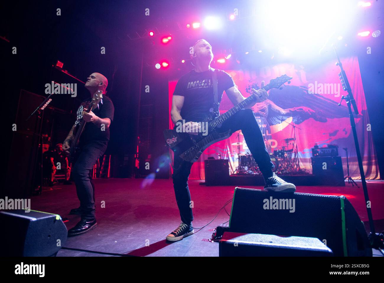 London, UK. 14 Feb 2025. Lead singer/guitarist Mark Tremonti performs ...