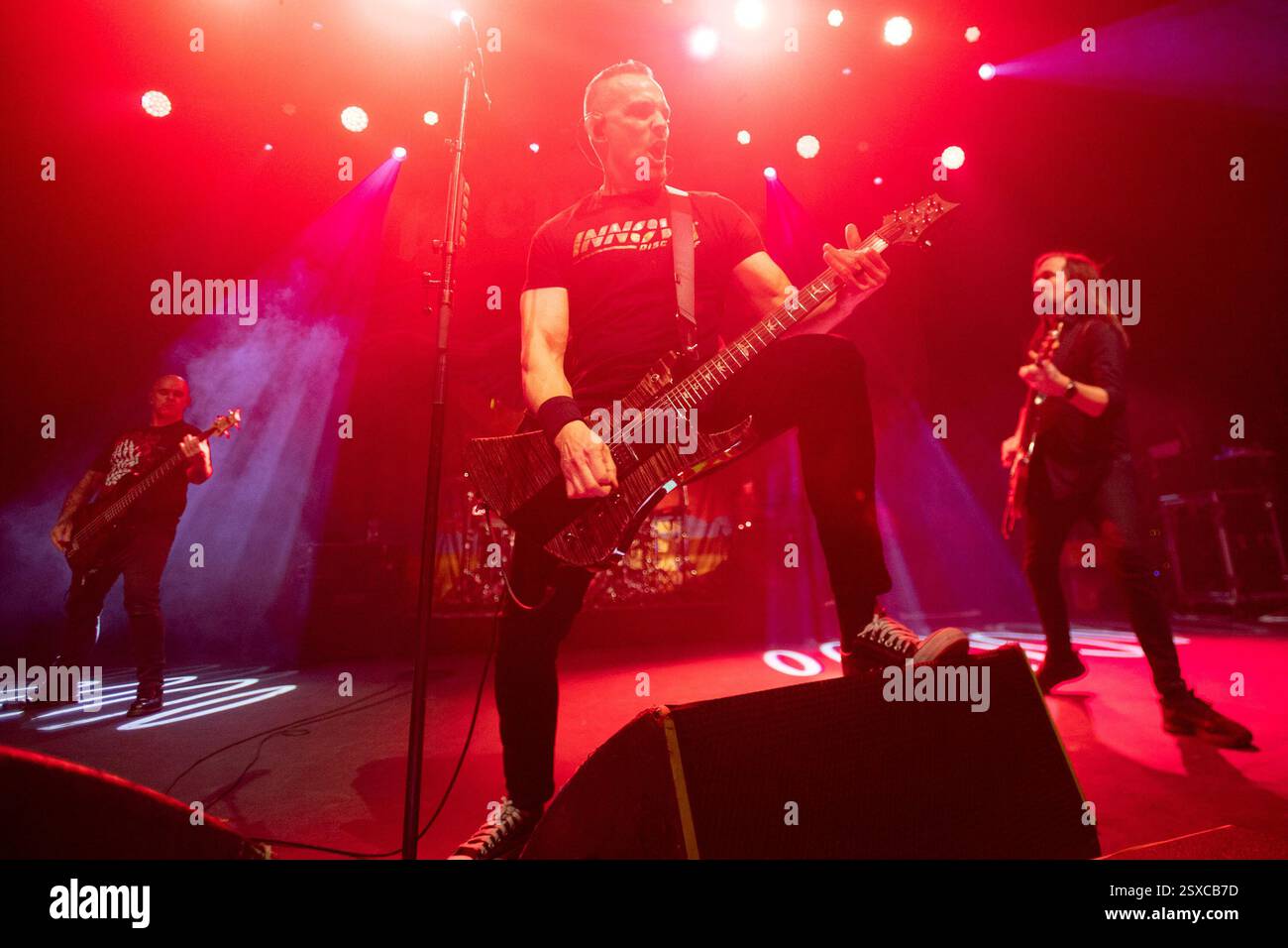 London, UK. 14 Feb 2025. Lead singer/guitarist Mark Tremonti performs ...