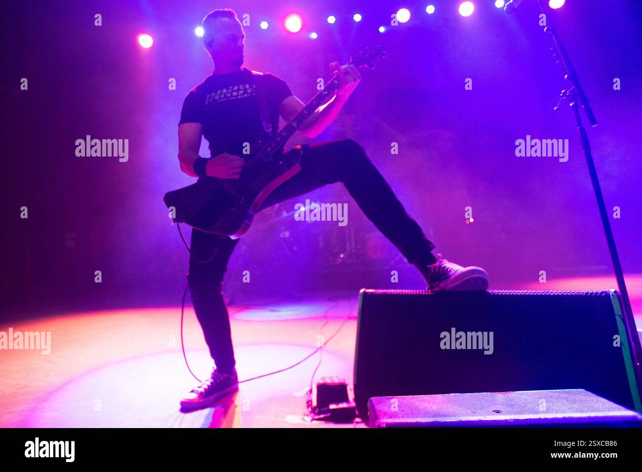 London, UK. 14 Feb 2025. Lead singer/guitarist Mark Tremonti performs ...