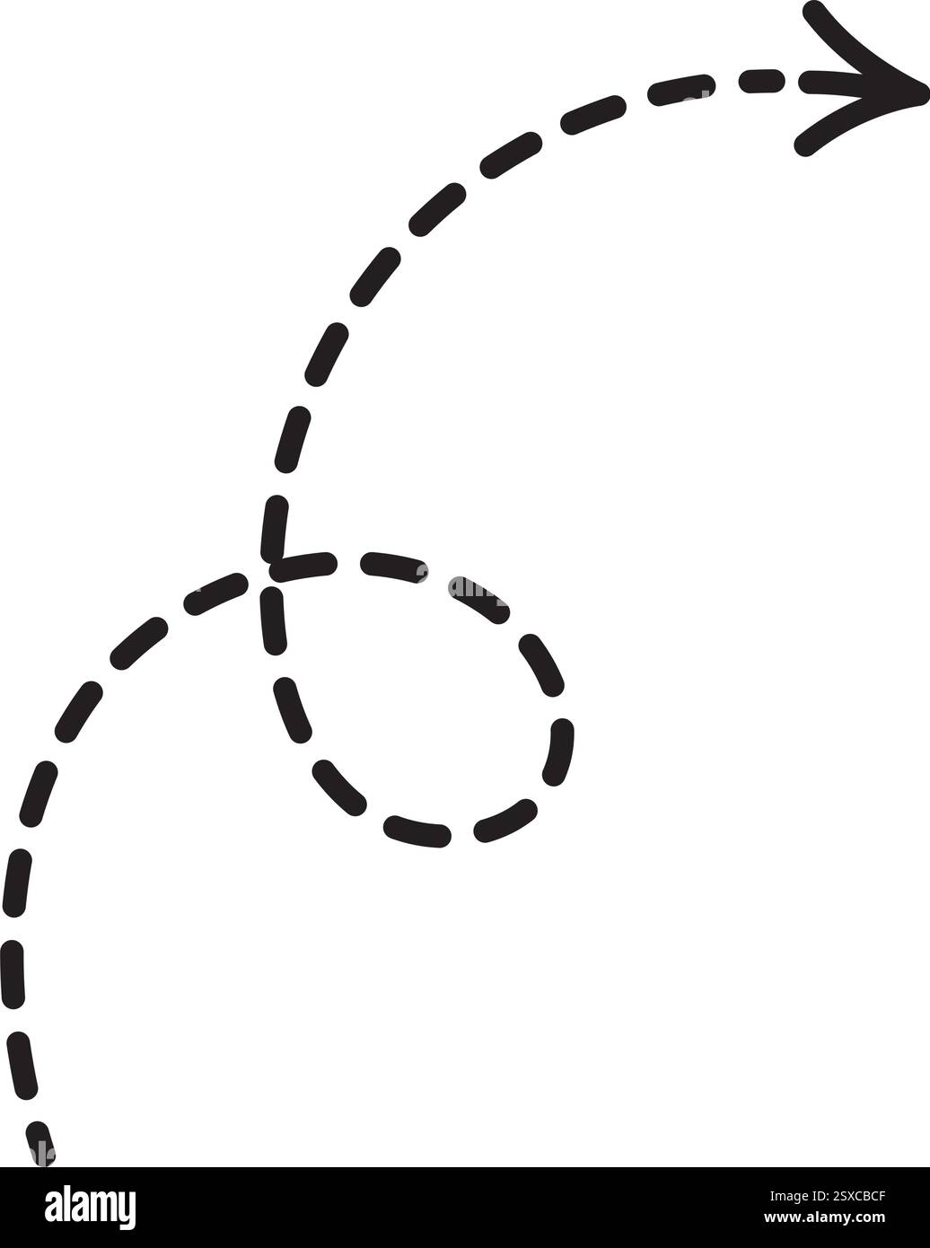 Abstract Lined Arrow Spiral Dotted Artistic Motion Stock Vector Image ...