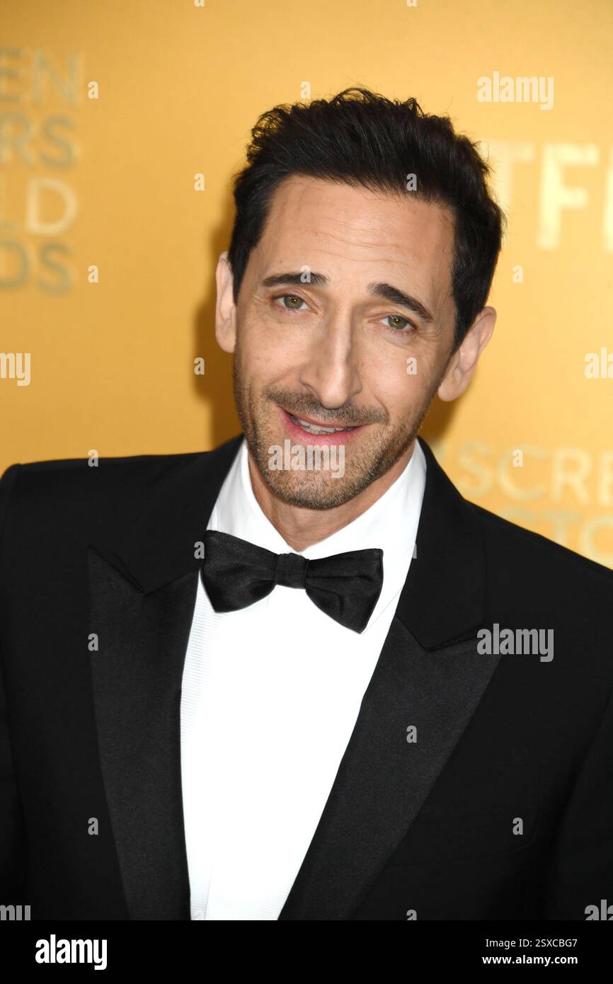 Los Angeles, Ca. 23rd Feb, 2025. Adrien Brody at the 31st Screen Actors ...