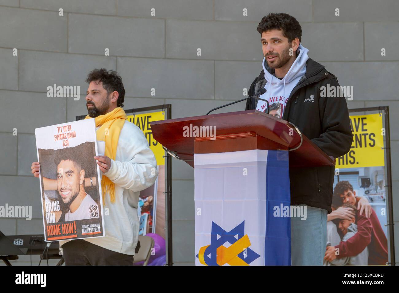 NEW YORK, NEW YORK - FEBRUARY 23: (L-R) Gal Gilboa-Dalal, Nova survivor ...