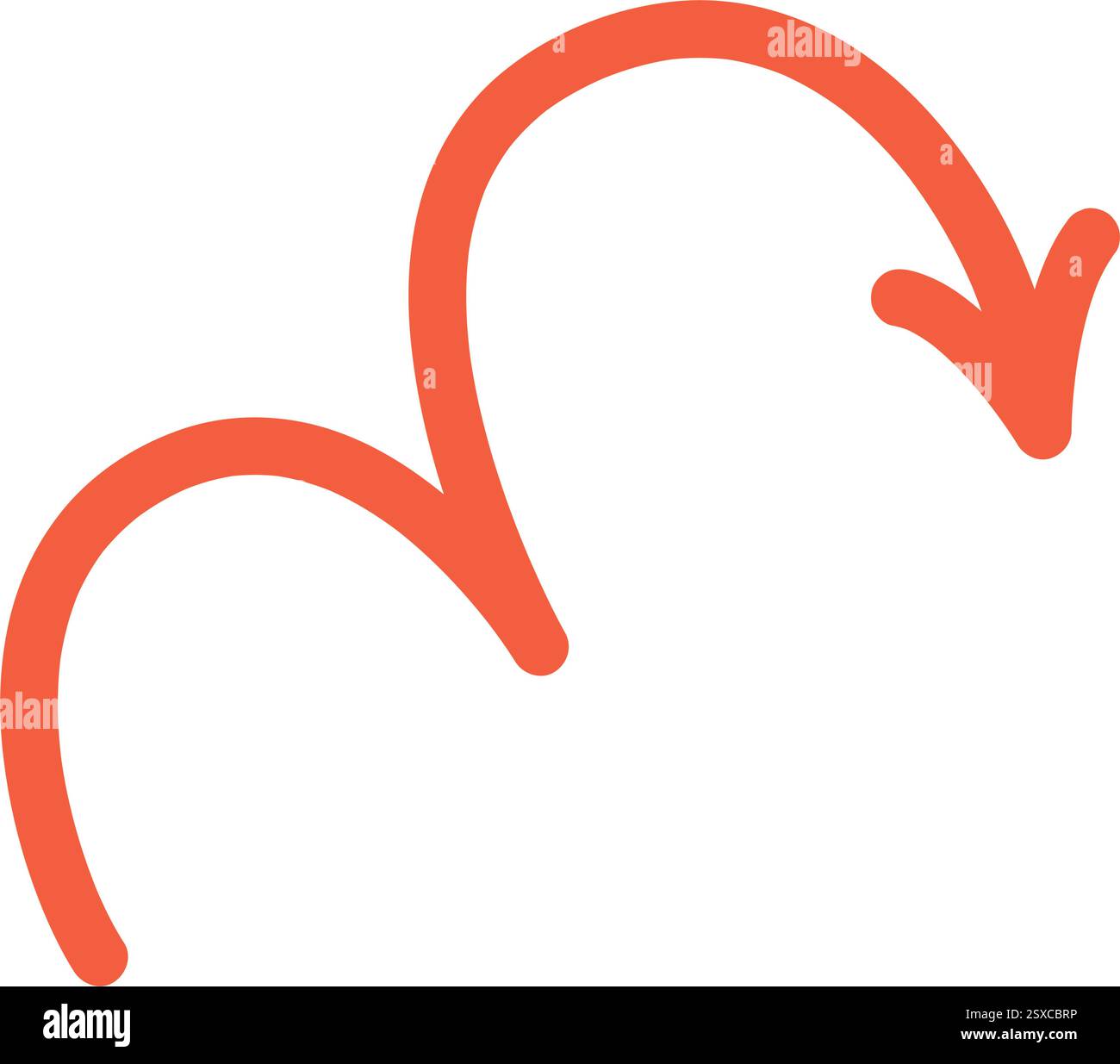 Abstract Lined Arrow Spiral Flow Artistic Freeform Design Stock Vector ...