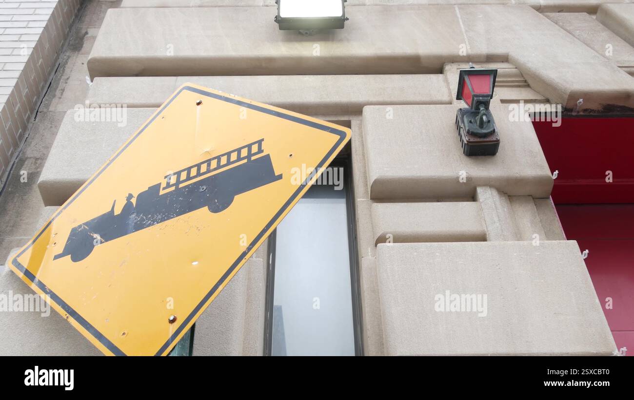 New York City, United States - 30 Aug 2023: NYFD sign, USA fire ...
