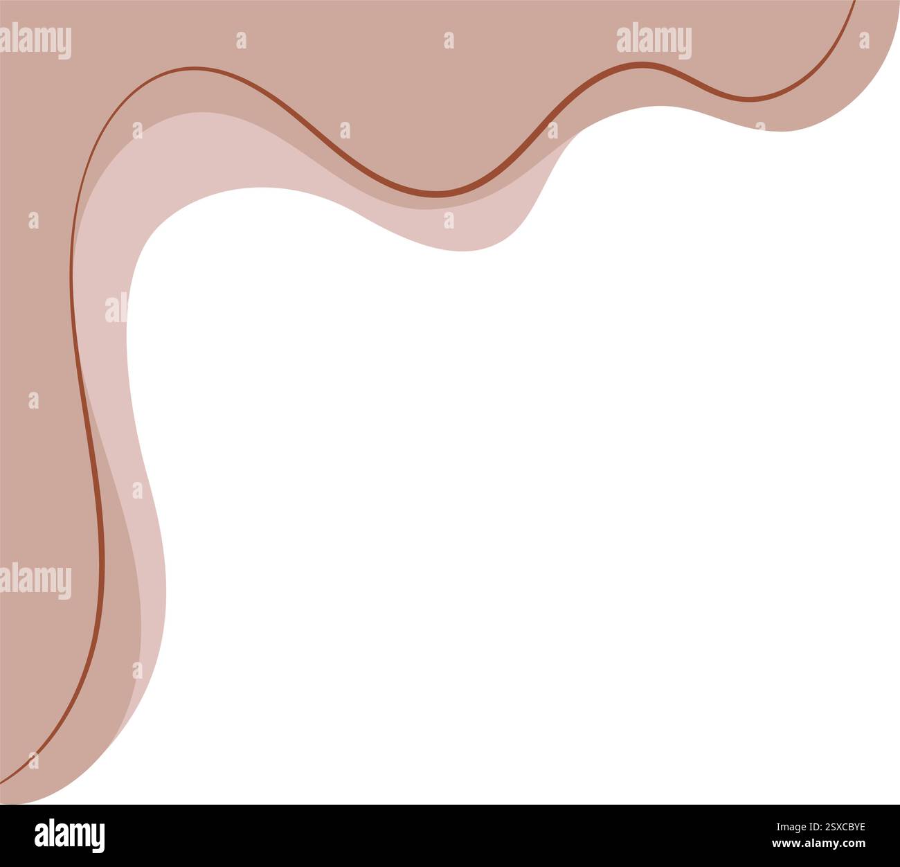 Abstract Border Minimal Fluid Line Art Stock Vector Image & Art - Alamy