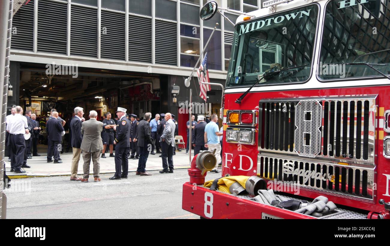 New York City, United States - 11 September 2023: Firefighters ...