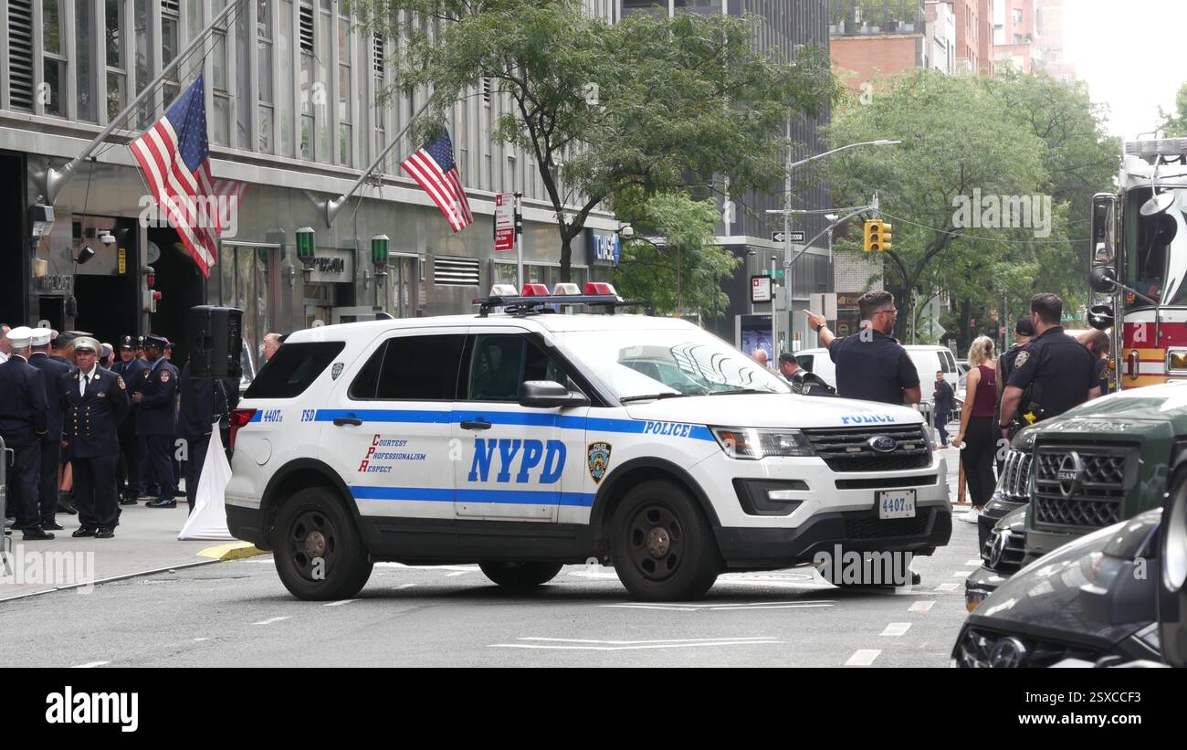 New York City, United States - 11 September 2023: Firefighters ...