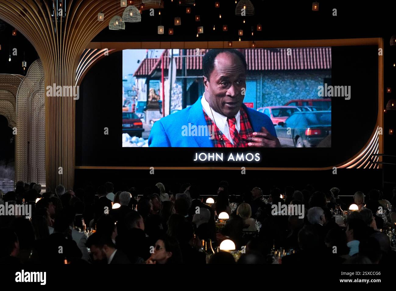 An image of John Amos is shown during the 'In Memoriam' segment during ...