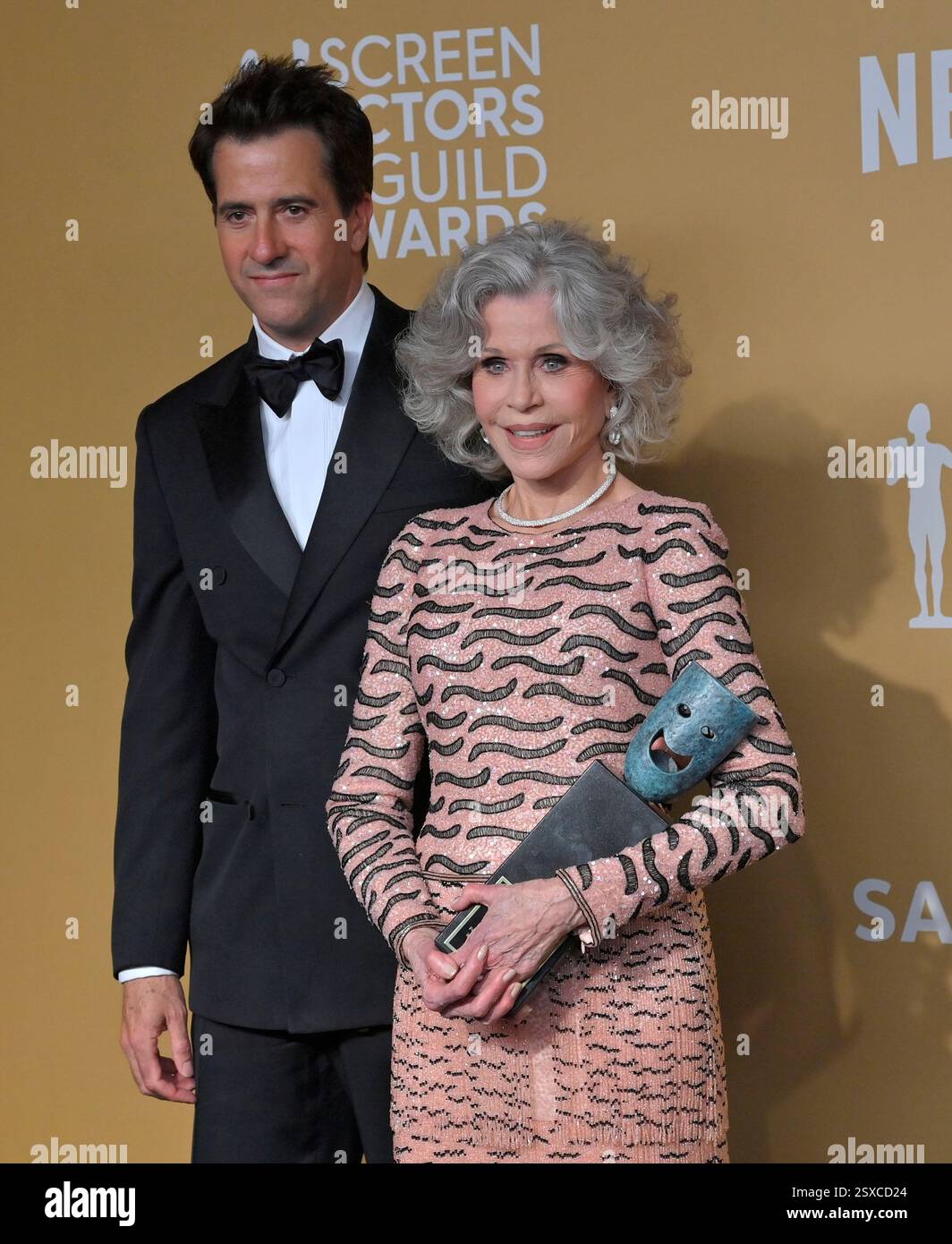 Los Angeles, United States. 23rd Feb, 2025. (L-R) Troy Garity and Jane ...
