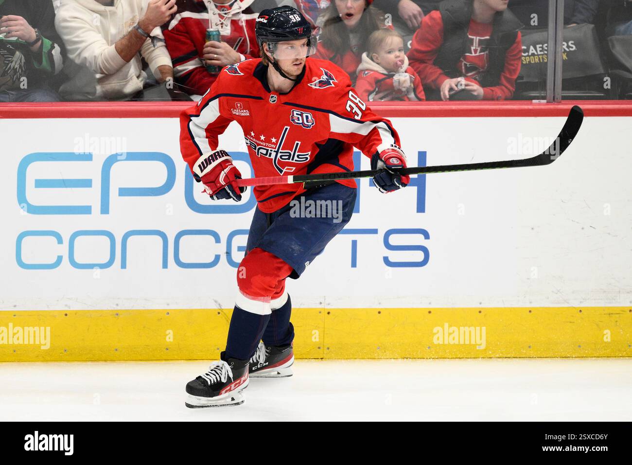 Washington Capitals defenseman Rasmus Sandin (38) in action during the ...