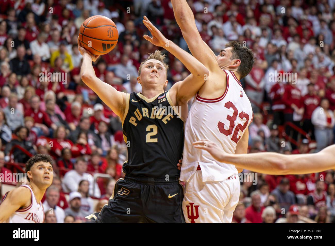 Purdue guard Fletcher Loyer (2) is defended by Indiana guard Trey ...