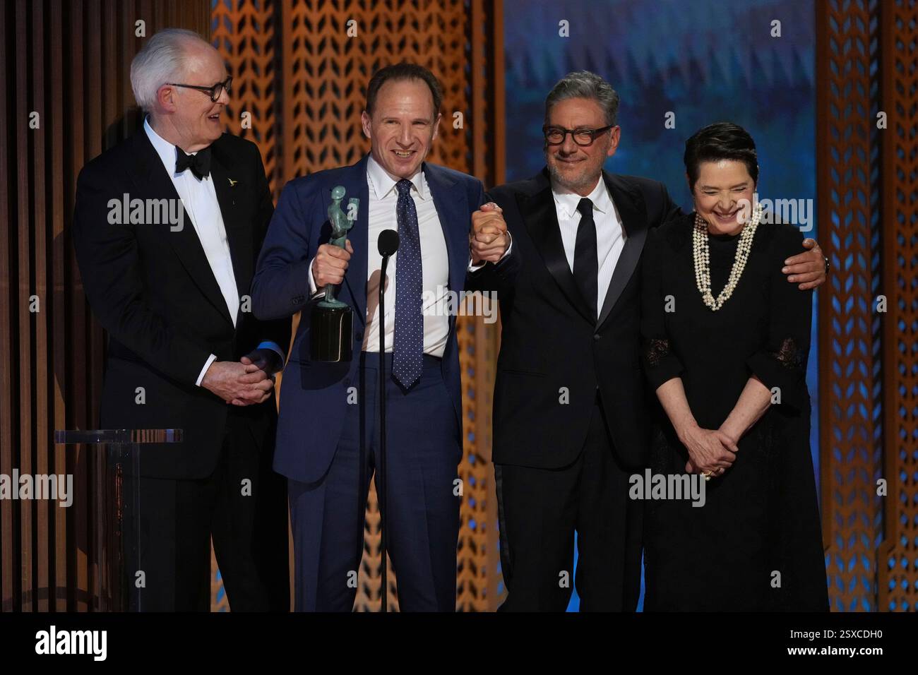John Lithgow, from left, Ralph Fiennes, Sergio Castellitto, and ...