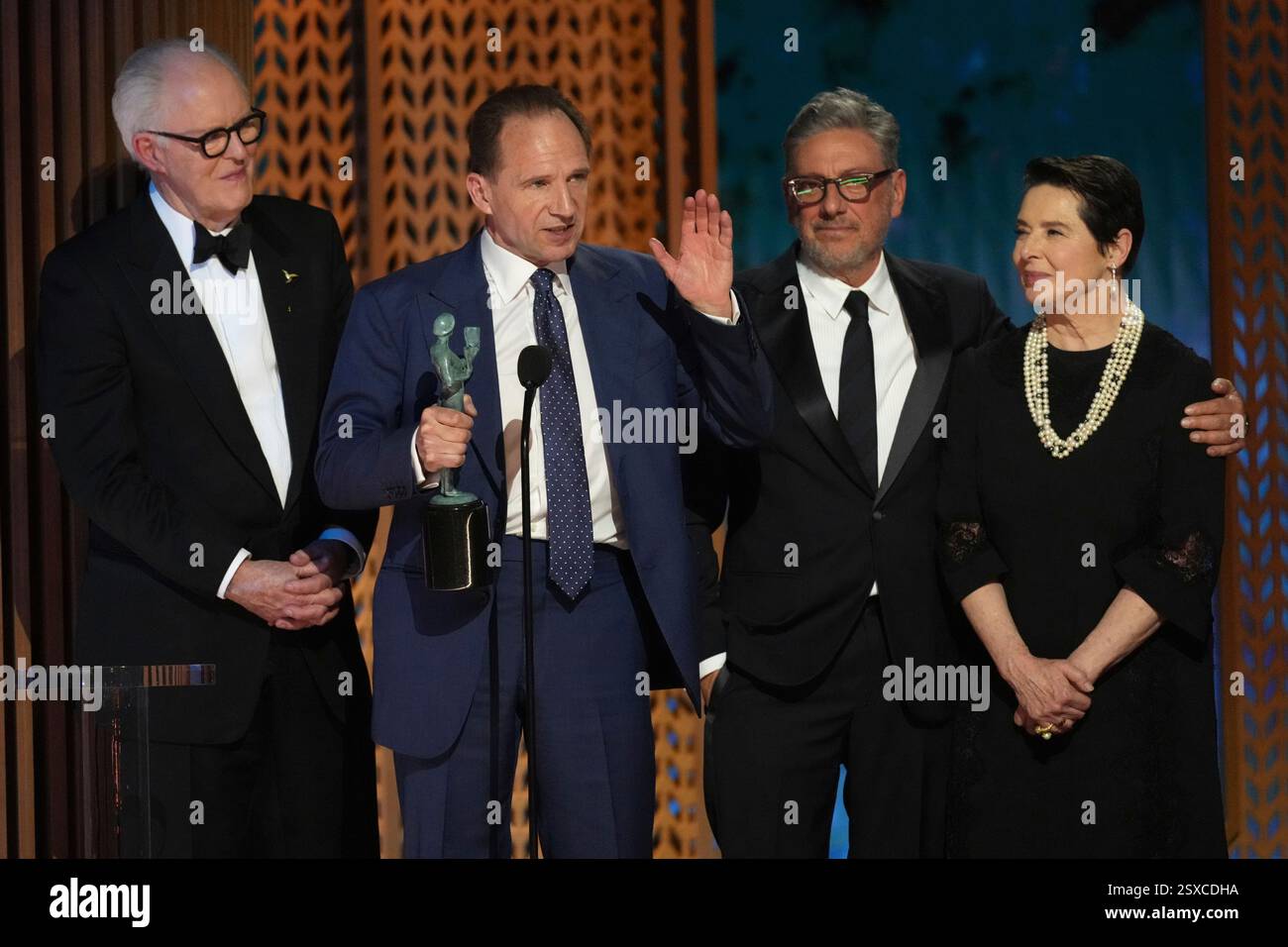 John Lithgow, from left, Ralph Fiennes, Sergio Castellitto, and ...