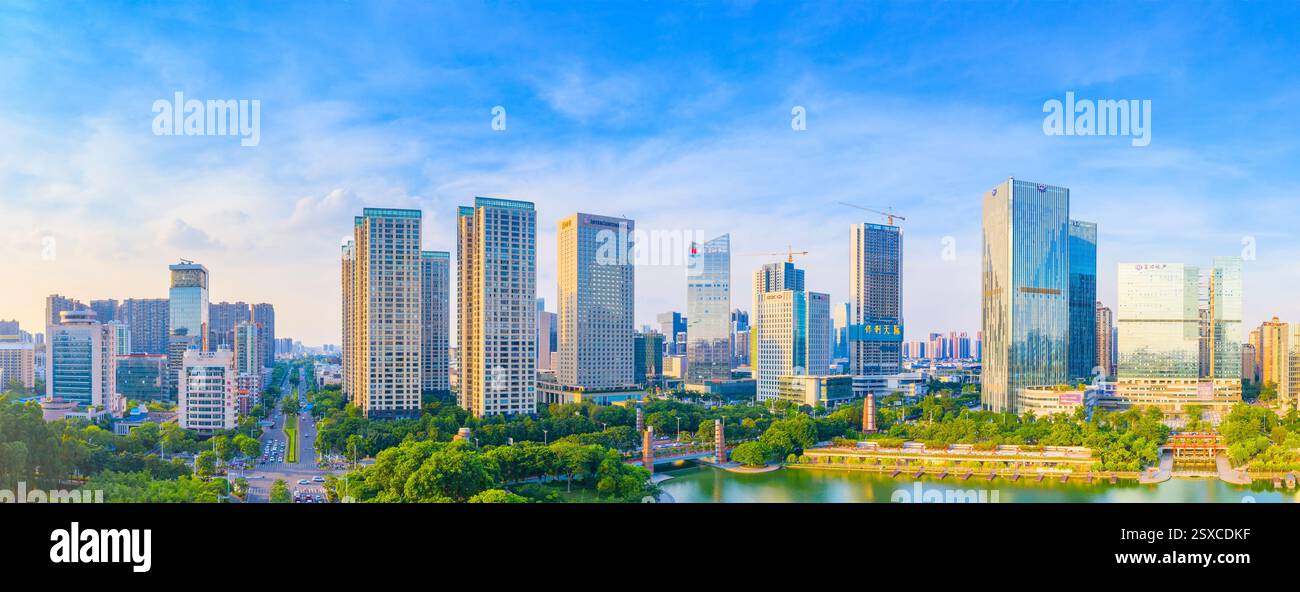 Urban environment of Qiandeng Lake Park, Foshan City, Guangdong Province, China Stock Photo - Alamy