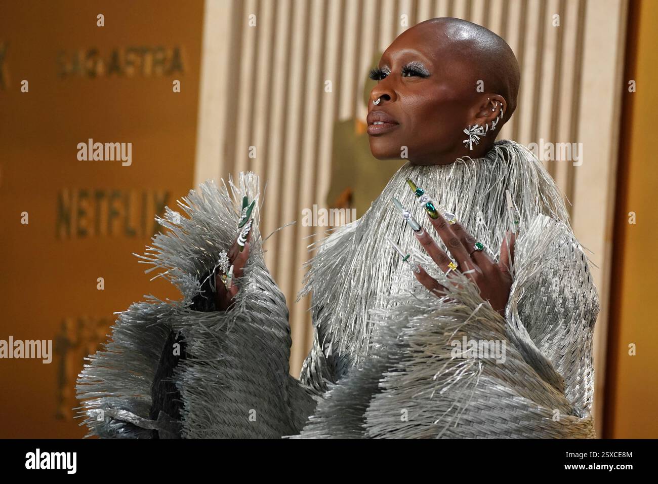 Cynthia Erivo arrives at the 31st annual Screen Actors Guild Awards on ...