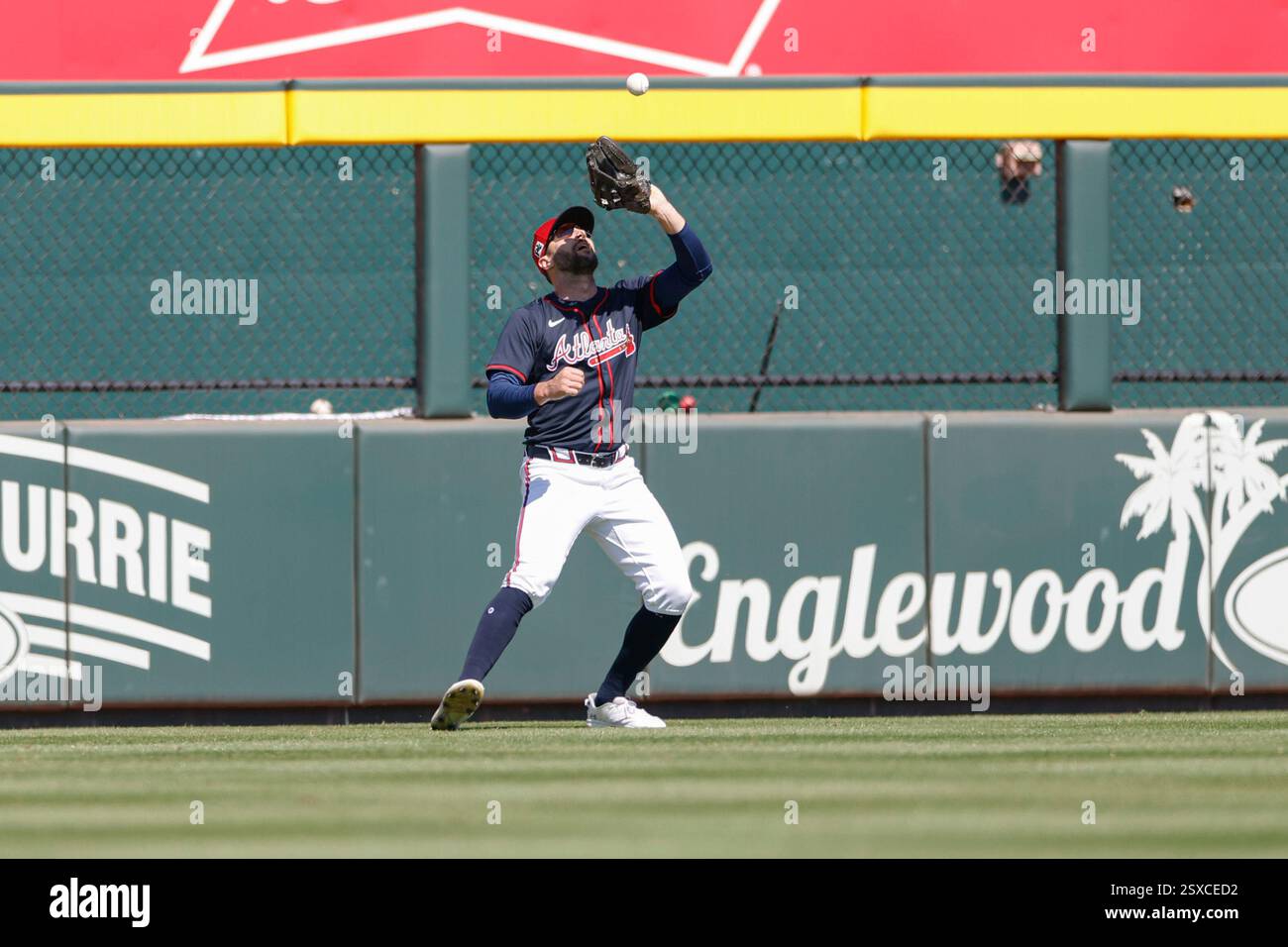 North Port, FL USA; Atlanta Braves outfielder Jake Marisnick (94 ...