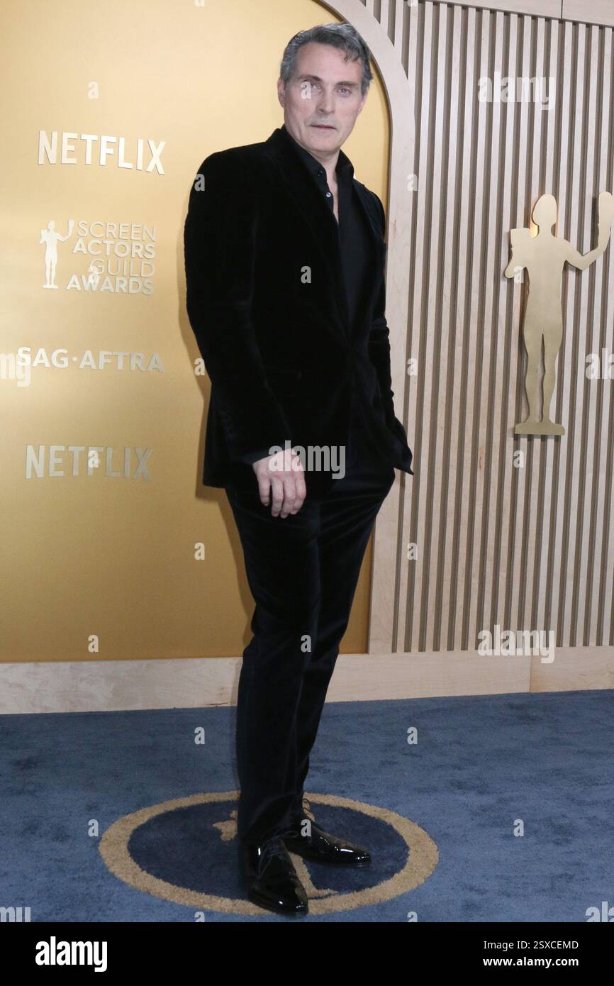 Los Angeles, USA. 23, February, 2025. Pictured left to right, Rufus Sewell at the 31st SAG ...