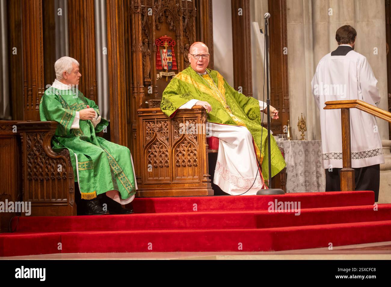New York, New York, USA. 23rd Feb, 2025. (new) cardinal timothy dolan ...