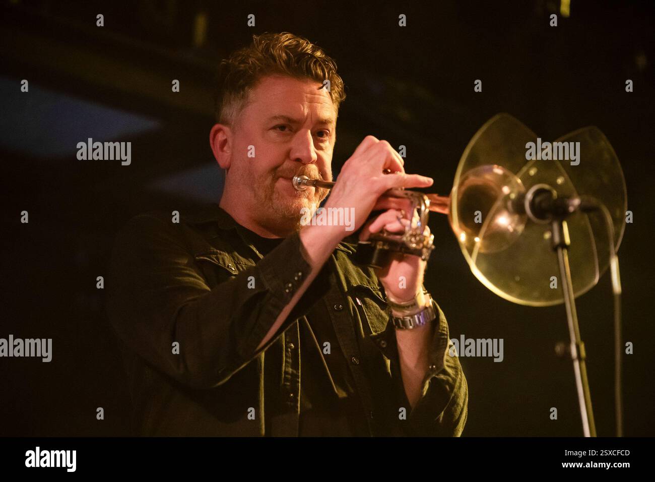 Porto, Portugal. 22nd Feb, 2025. Henry Collins of The Amy Winehouse Band performs live during a ...