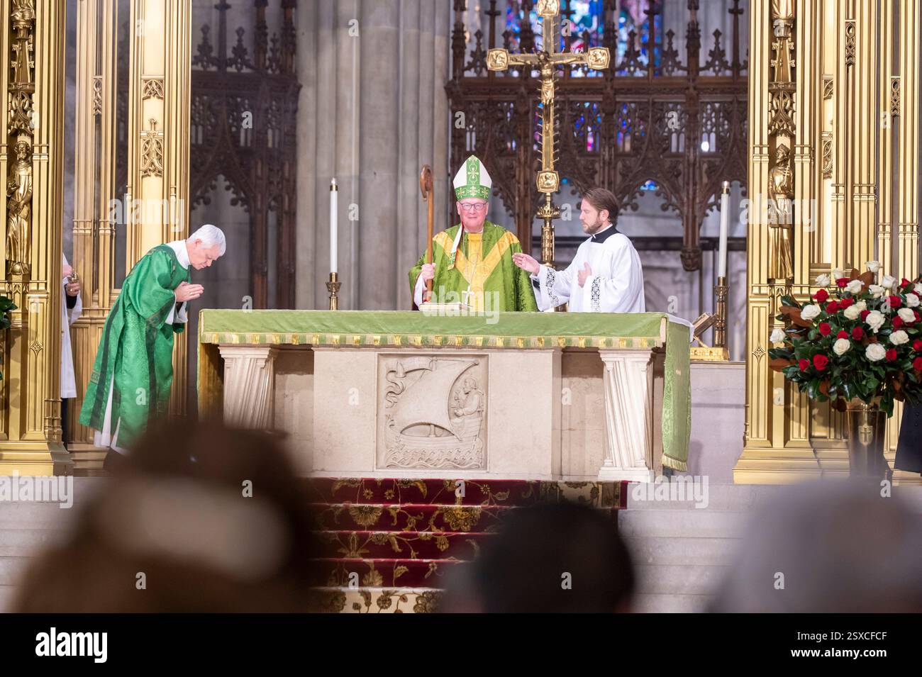 New York, New York, USA. 23rd Feb, 2025. (new) cardinal timothy dolan ...
