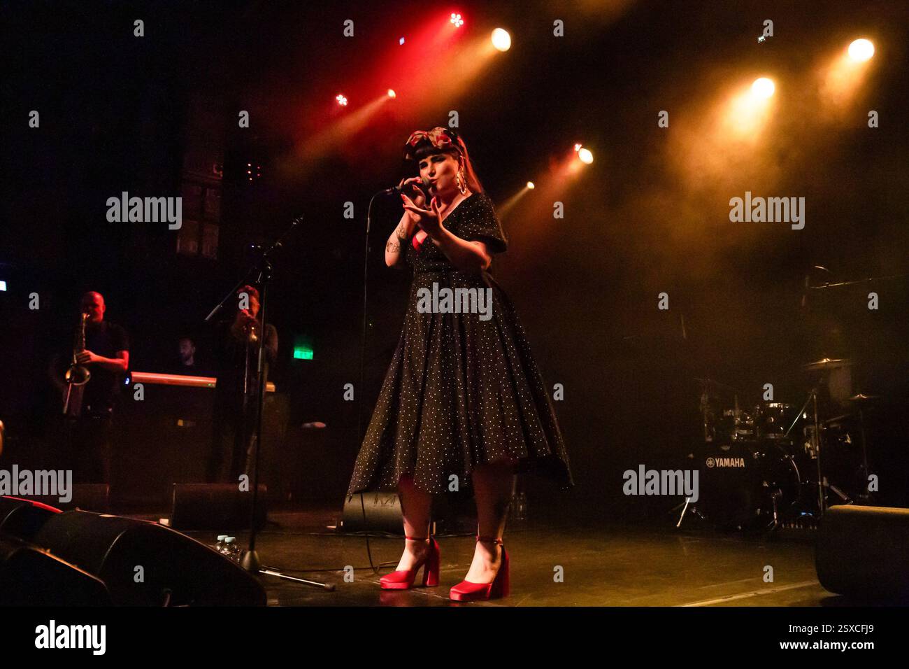 Bronte Shande of The Amy Winehouse Band performs live during a concert ...