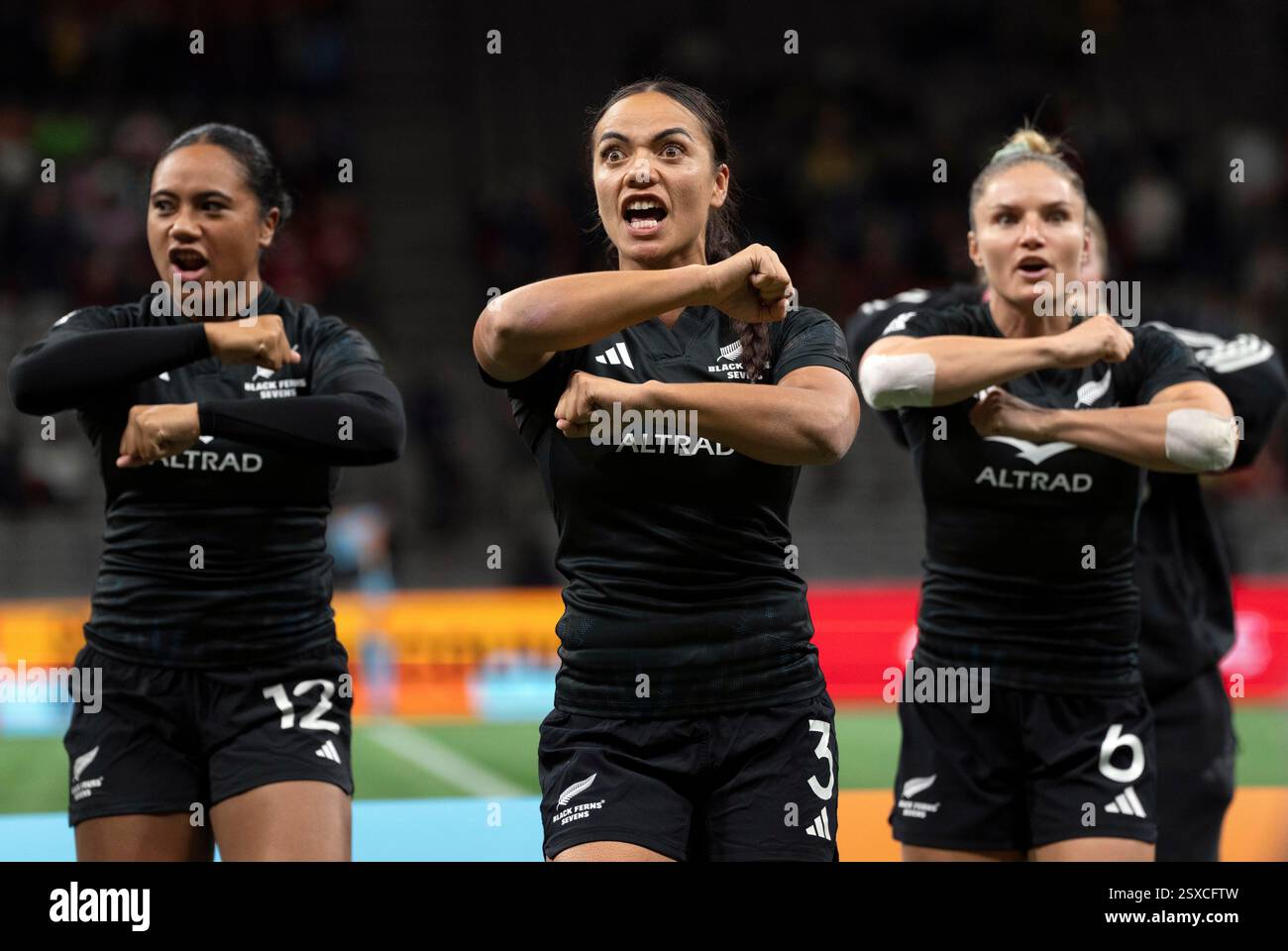 New Zealand's Stacey Waaka performs a Haka with her teammates after ...