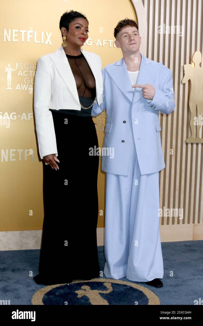 February 23, 2025, Los Angeles, Ca, USA: LOS ANGELES - FEB 23: Janelle James, Chris Perfetti at ...