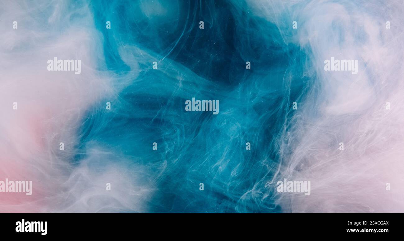 Mist cloud. Paint water blend. Defocused pastel pink blue color glowing ...