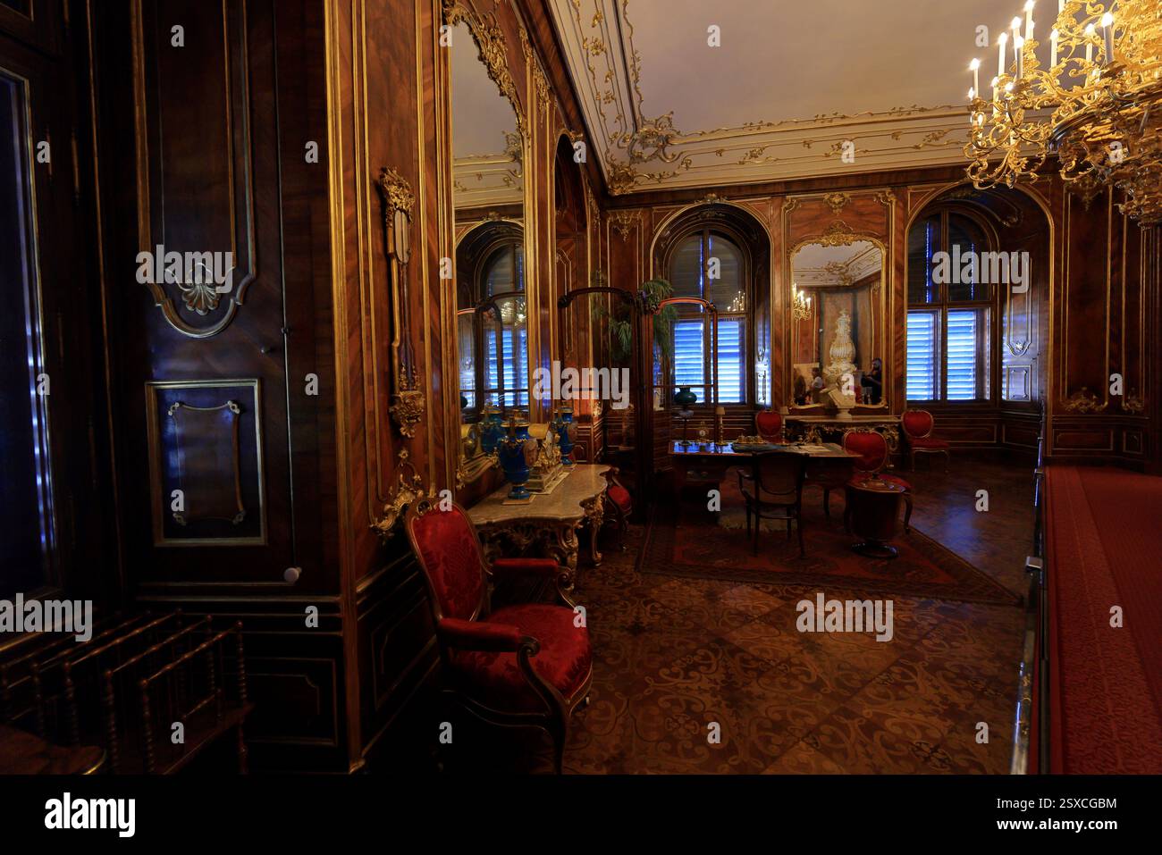 Schonbrunn Palace (Schloss Schonbrunn), a summer palace with rococo ...