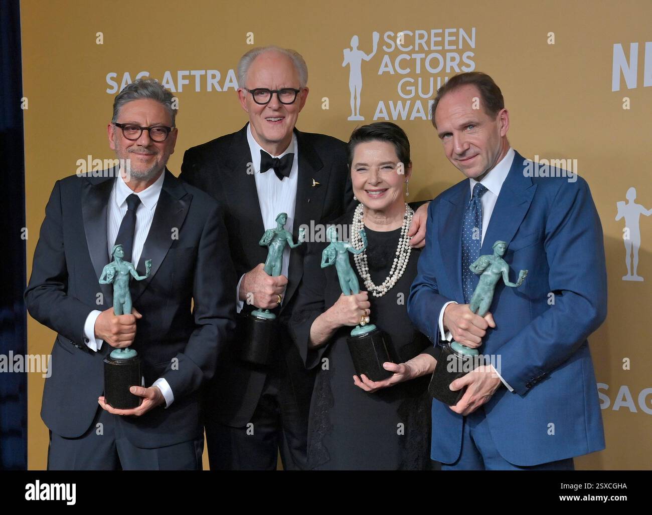 Los Angeles, United States. 23rd Feb, 2025. (L-R) Sergio Castellitto ...