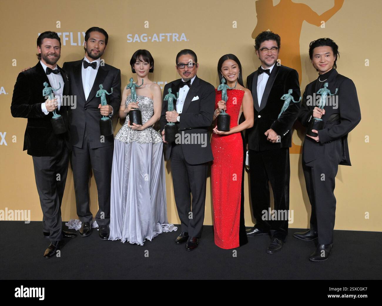 Los Angeles, United States. 23rd Feb, 2025. (L-R) Tommy Bastow ...