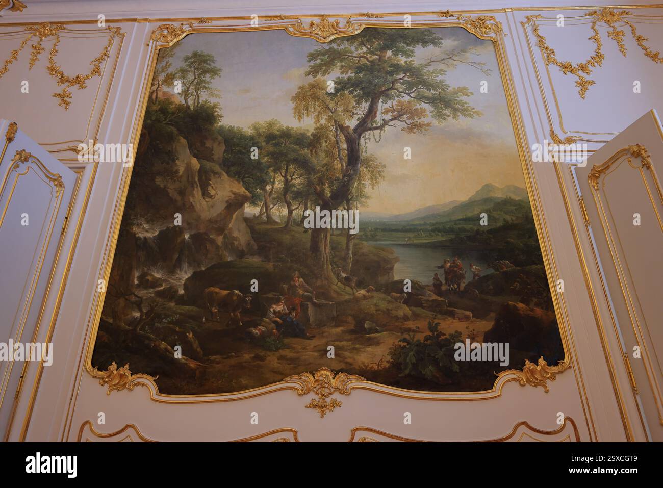 Schonbrunn Palace (Schloss Schonbrunn), a summer palace with rococo ...