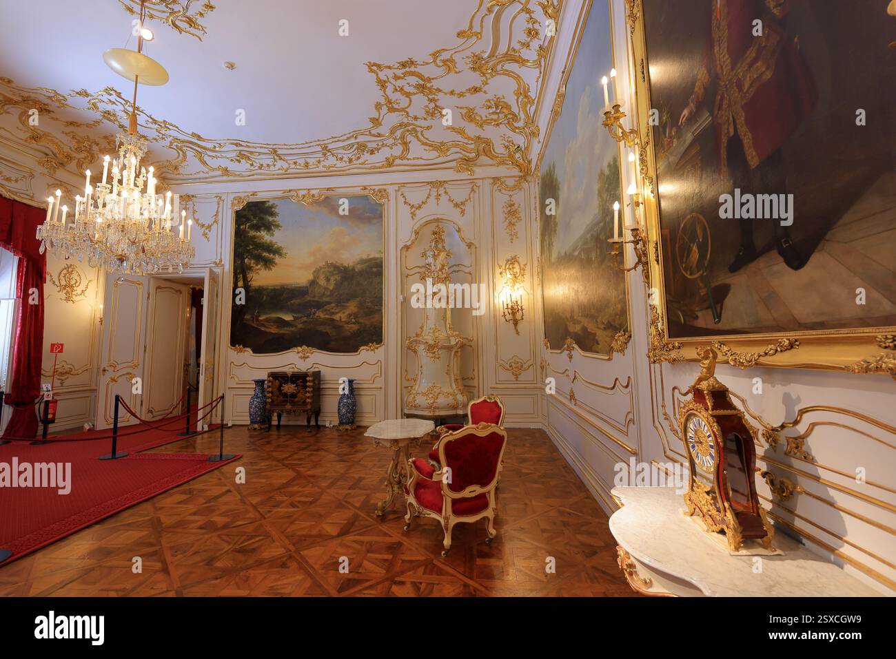 Schonbrunn Palace (Schloss Schonbrunn), a summer palace with rococo ...