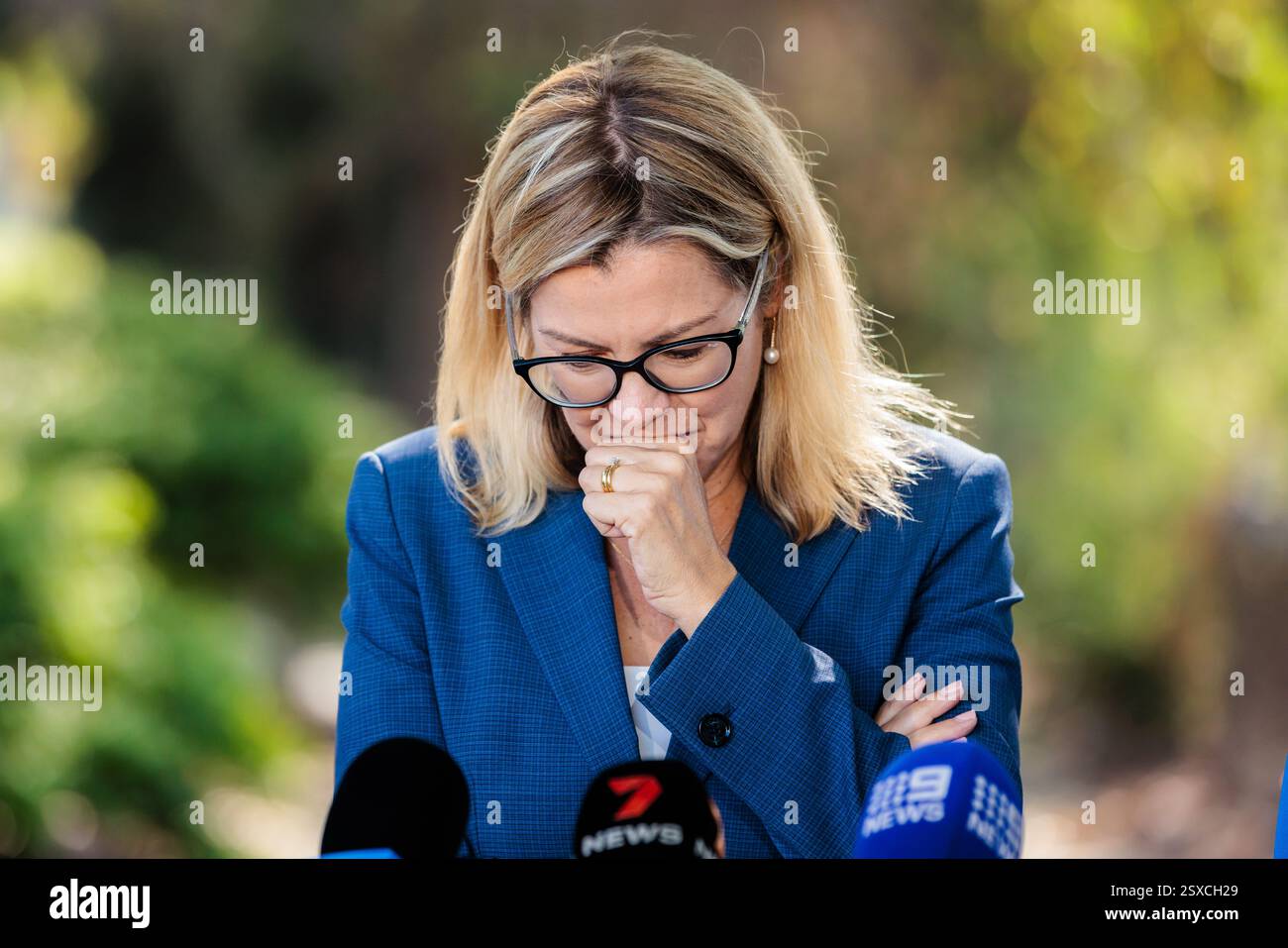 Western Australia Liberal leader, Libby Mettam is seen before a press ...