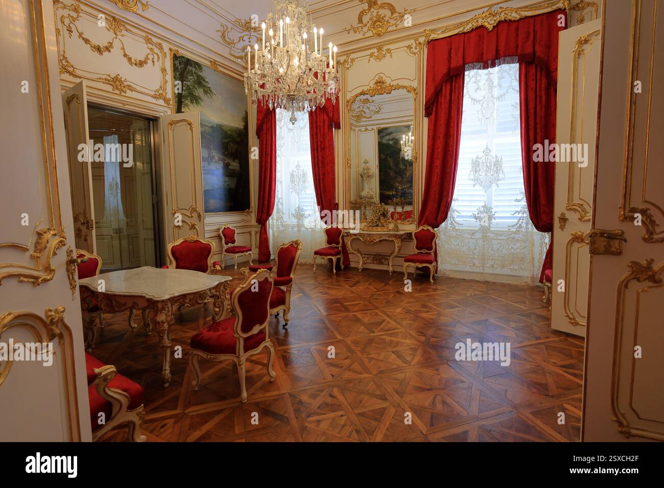 Schonbrunn Palace (Schloss Schonbrunn), a summer palace with rococo ...