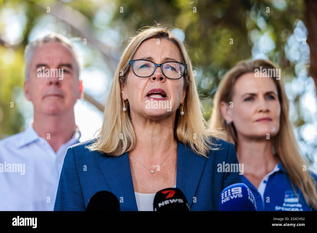 Western Australia Liberal leader, Libby Mettam speaks during a press ...
