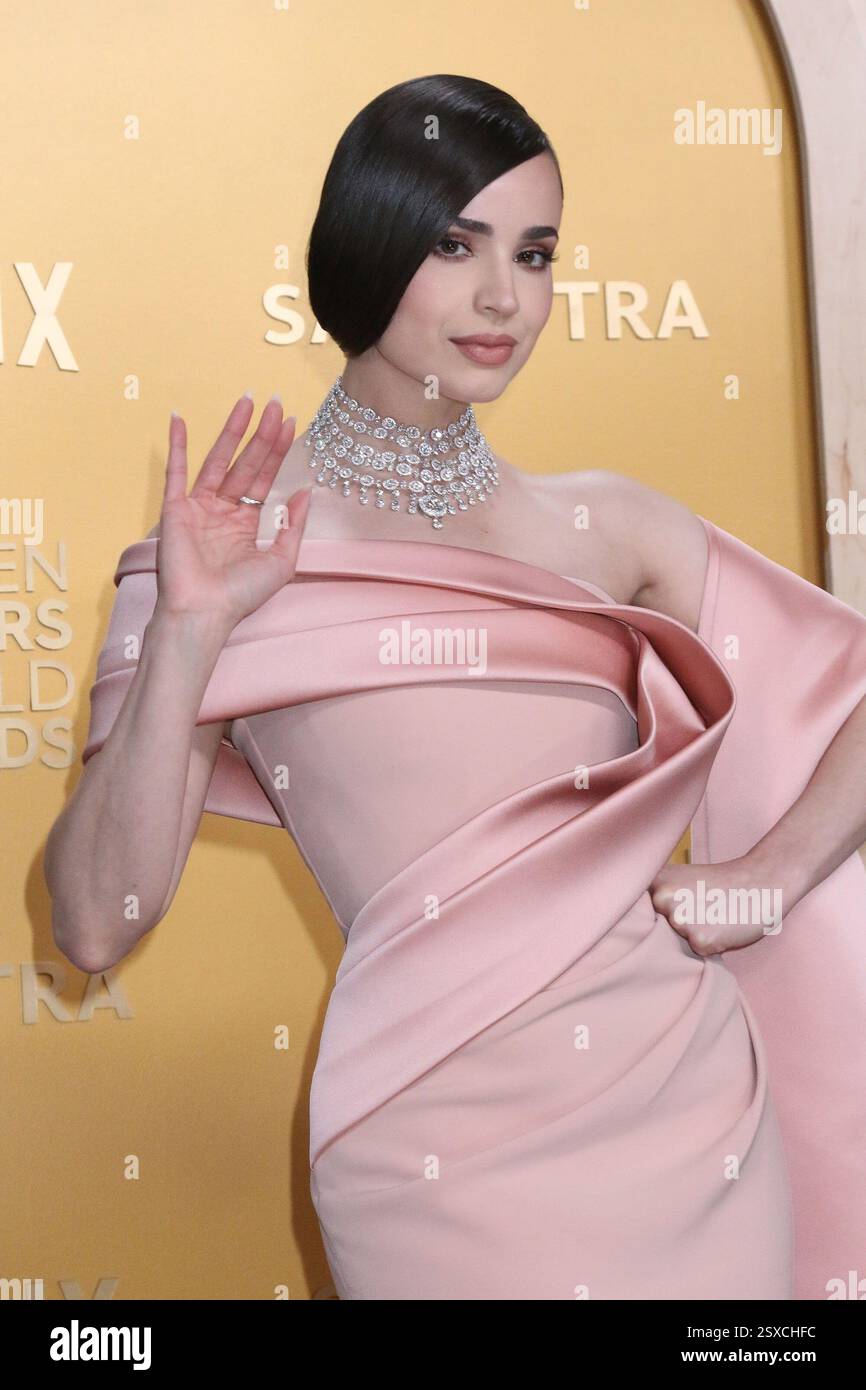 Ca. 23rd Feb, 2025. Sofia Carson at arrivals for The 31st Annual Screen ...