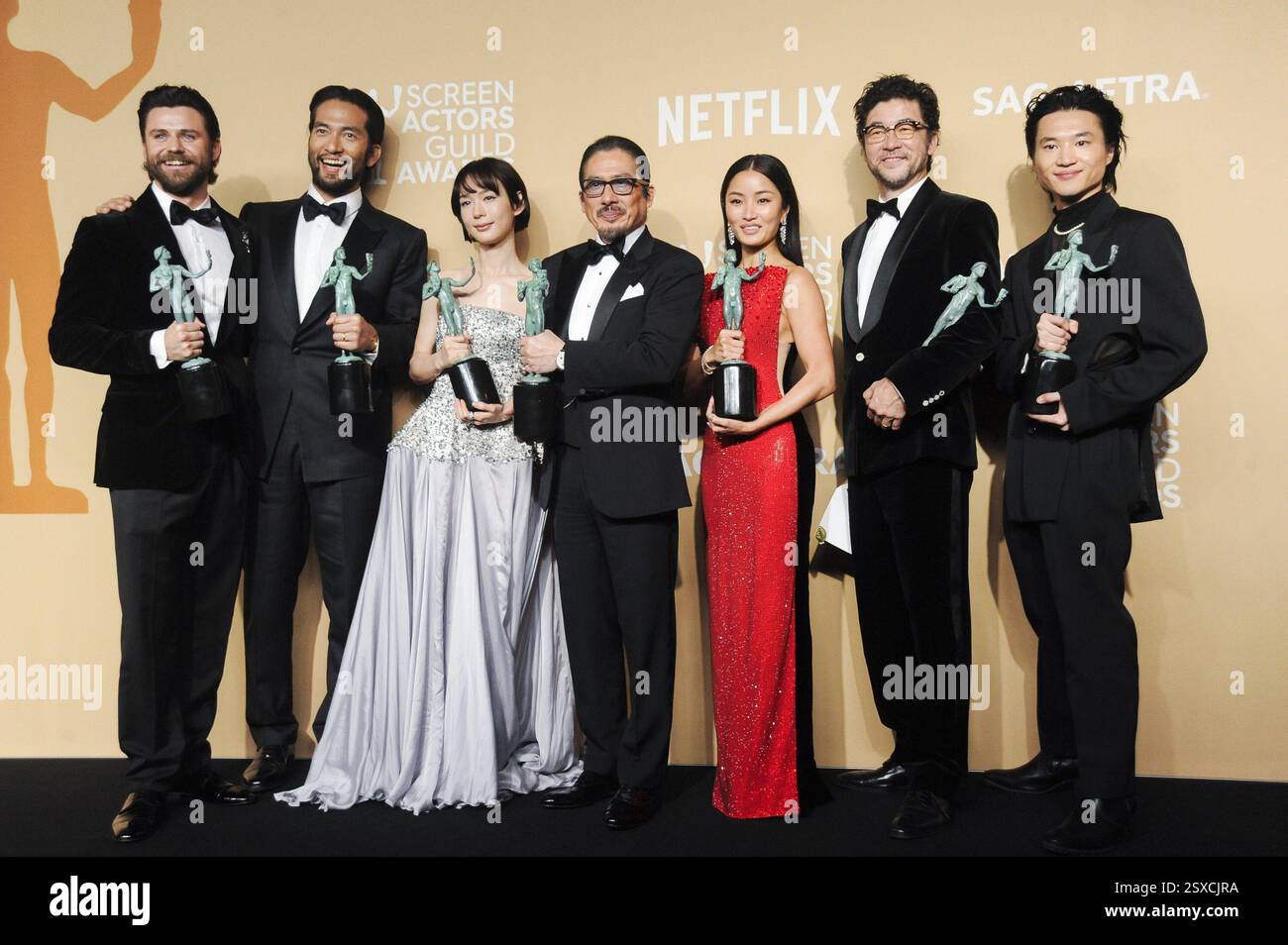 Ca. 23rd Feb, 2025. Tommy Bastow, Shinnosuke Abe, Moeka Hoshi, Hiroyuki ...