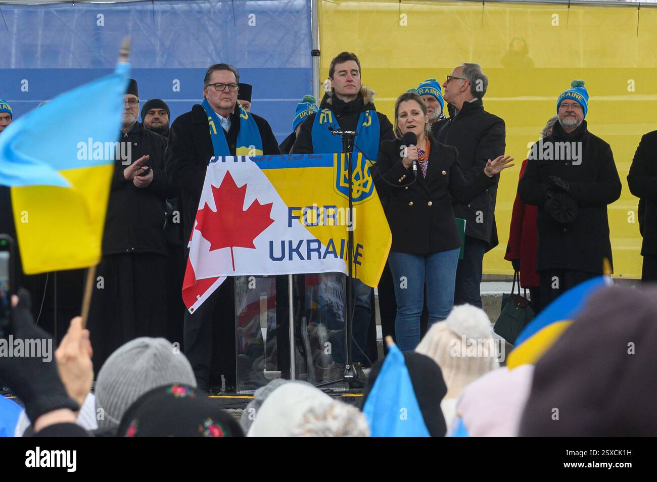 Toronto, ON, Canada – February 23, 2025: Chrystia Freeland, Canadian ...